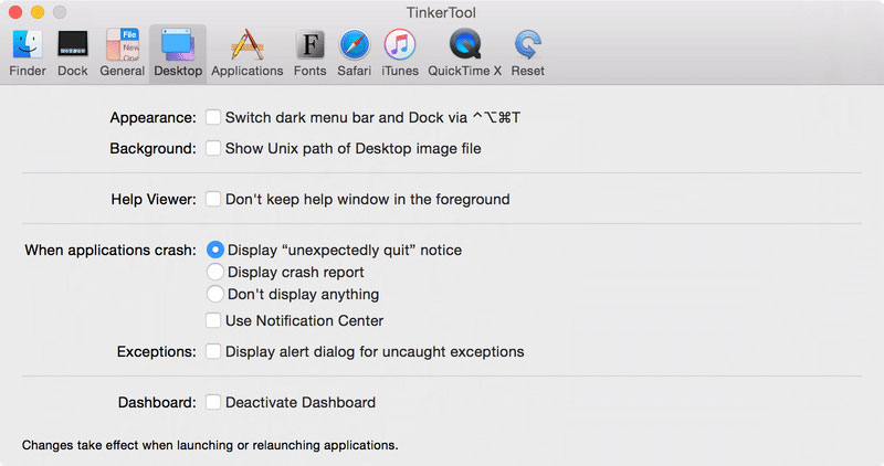 TinkerTool 5: Screenshots